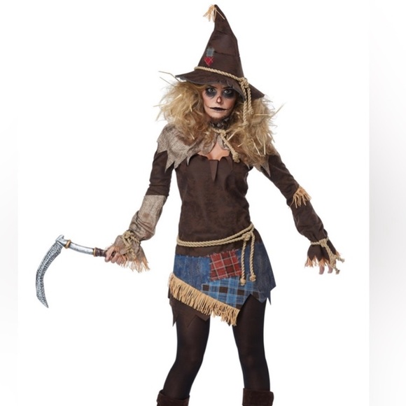 Spirit | Other | Spirit Halloween Scarecrow Costume Full Set W Prop ...